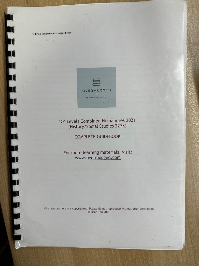 Overmugged Combine History (Ss/hist) Notes, Hobbies & Toys, Books ...