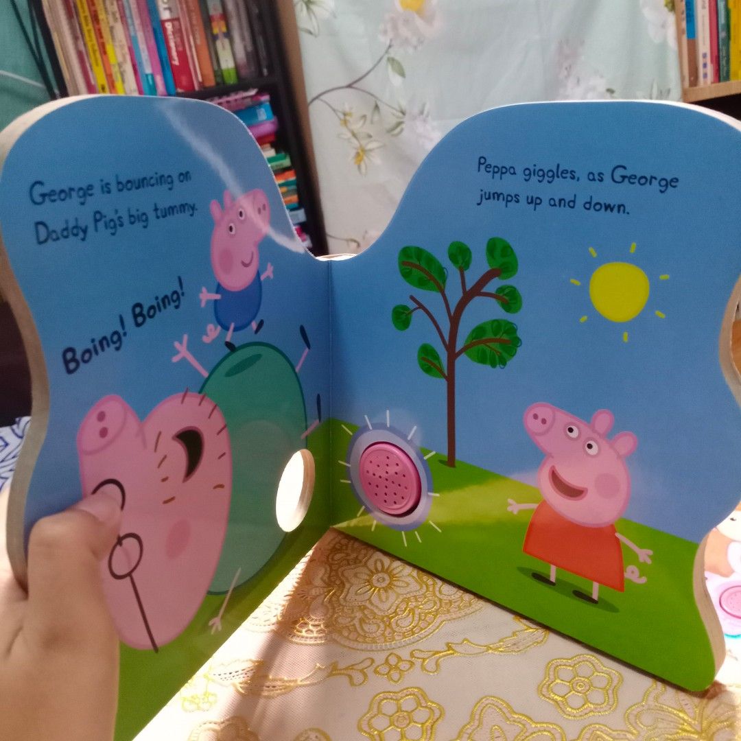 Peppa Play Day Sound book, Hobbies & Toys, Books & Magazines, Children ...