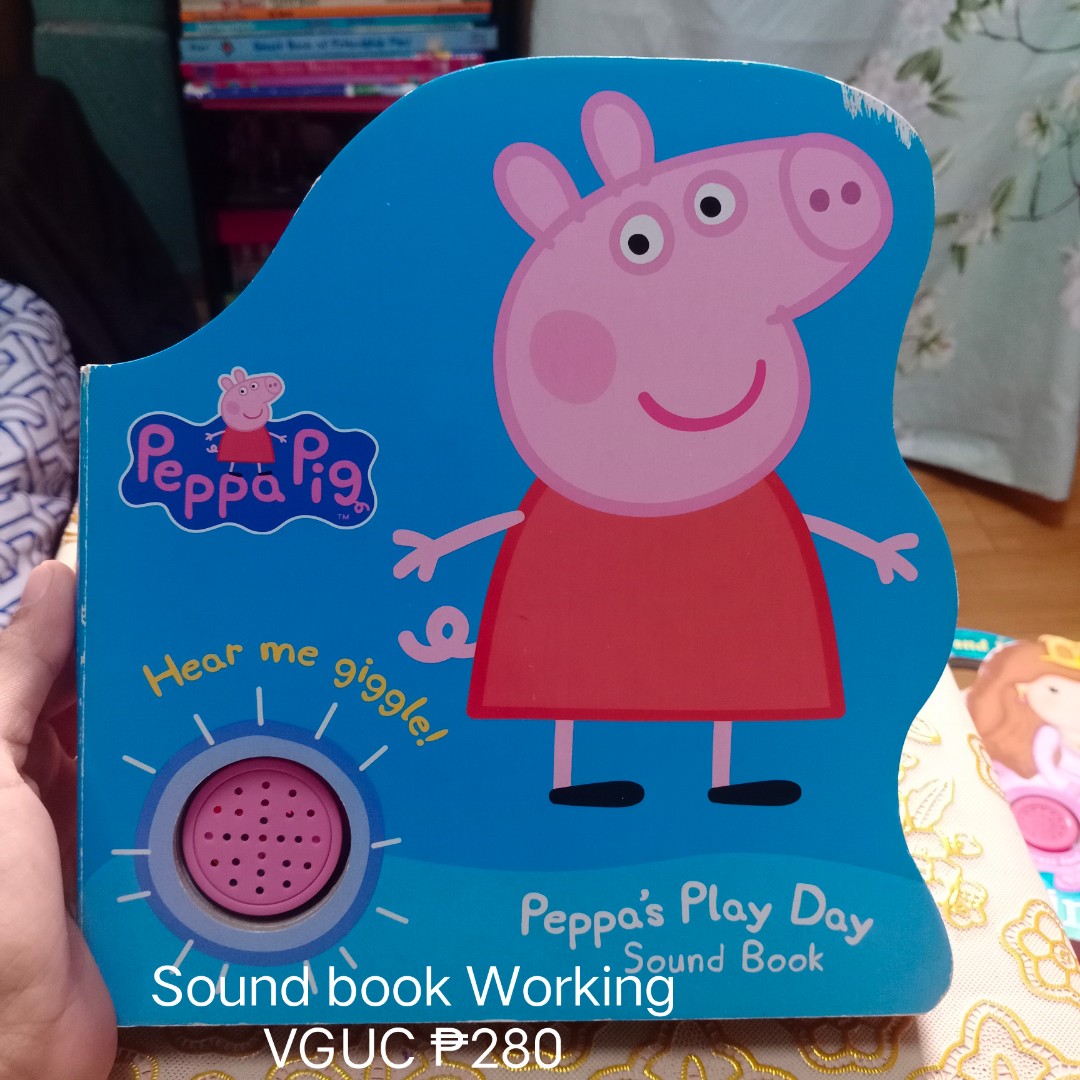 Peppa Play Day Sound book, Hobbies & Toys, Books & Magazines, Children ...
