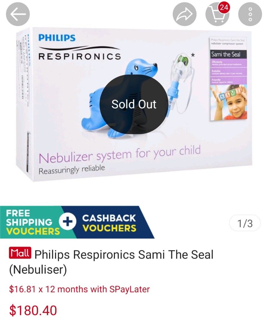 Philips Respironics Sami Seal Inhaler, Health & Nutrition, Assistive & Rehabilatory Aids, Other ...