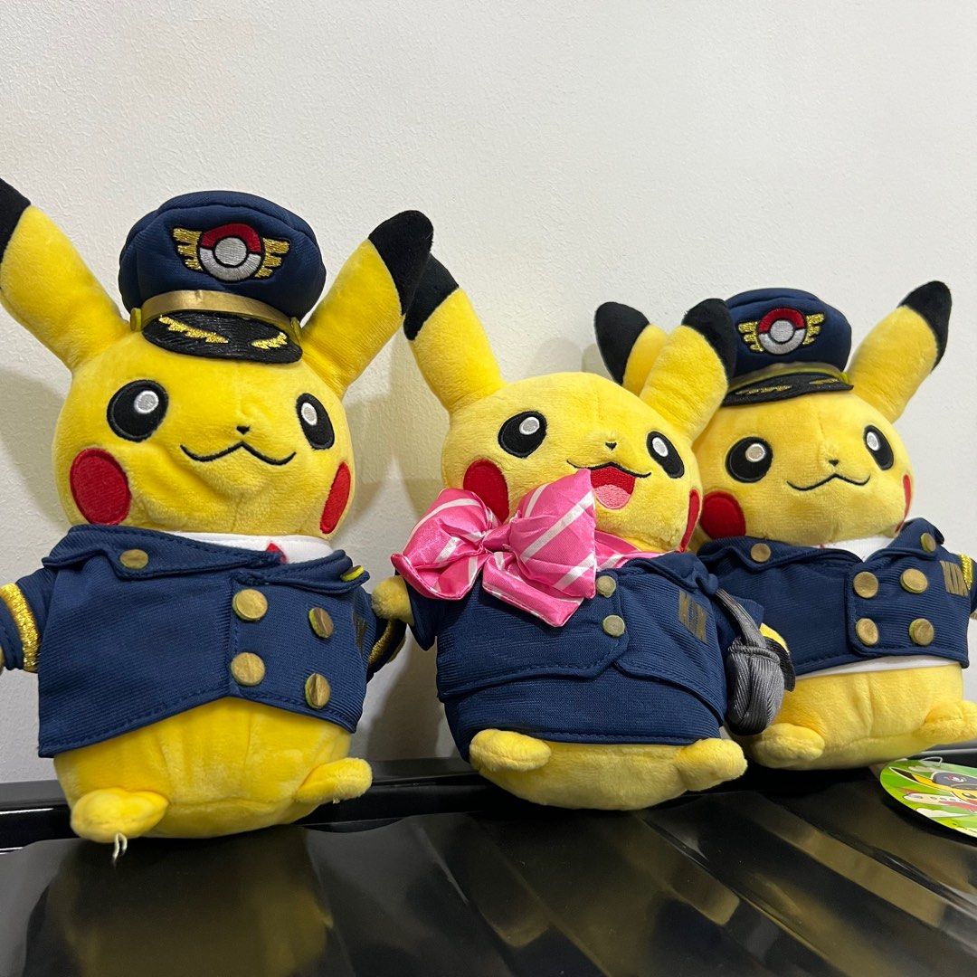 Pikachu Pilot & Flight Attendant - Pokemon, Hobbies & Toys, Toys ...