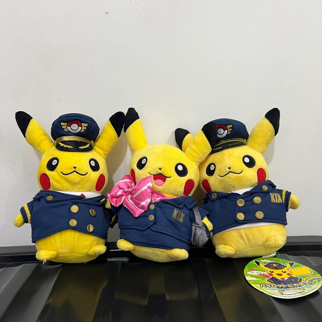 Pikachu Pilot & Flight Attendant - Pokemon, Hobbies & Toys, Toys ...
