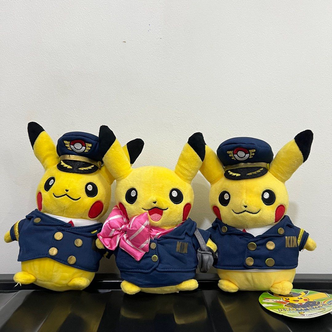 Pikachu Pilot & Flight Attendant - Pokemon, Hobbies & Toys, Toys ...