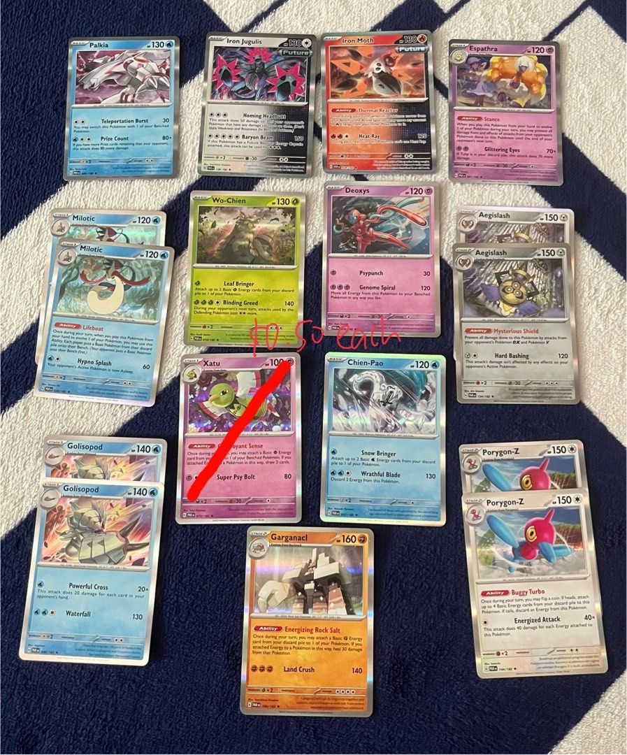 Pokemon Paradox Rift & Obsidian Flames Holos Janks, Hobbies & Toys ...