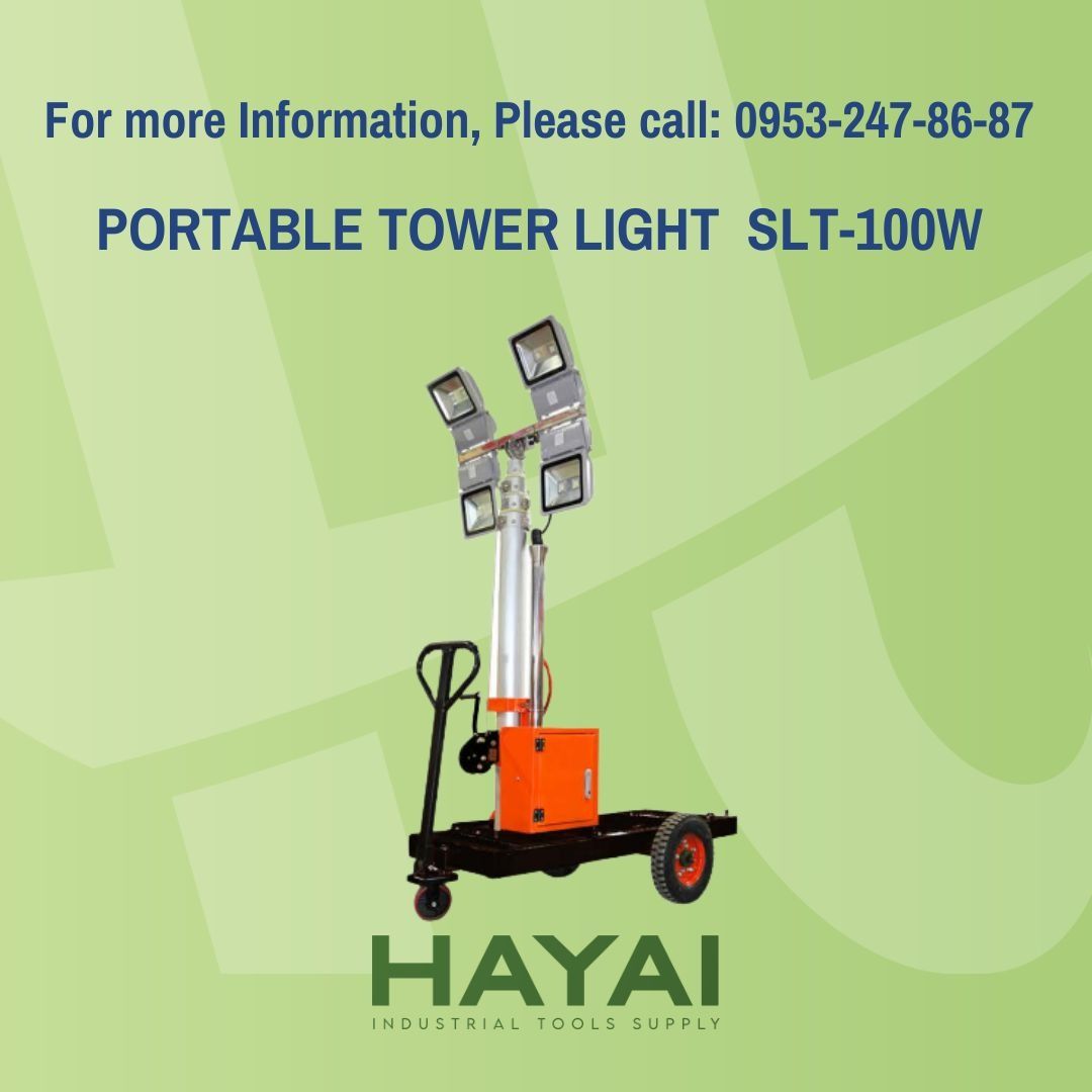 Portable Tower Light SLT-100W, Commercial & Industrial, Construction ...
