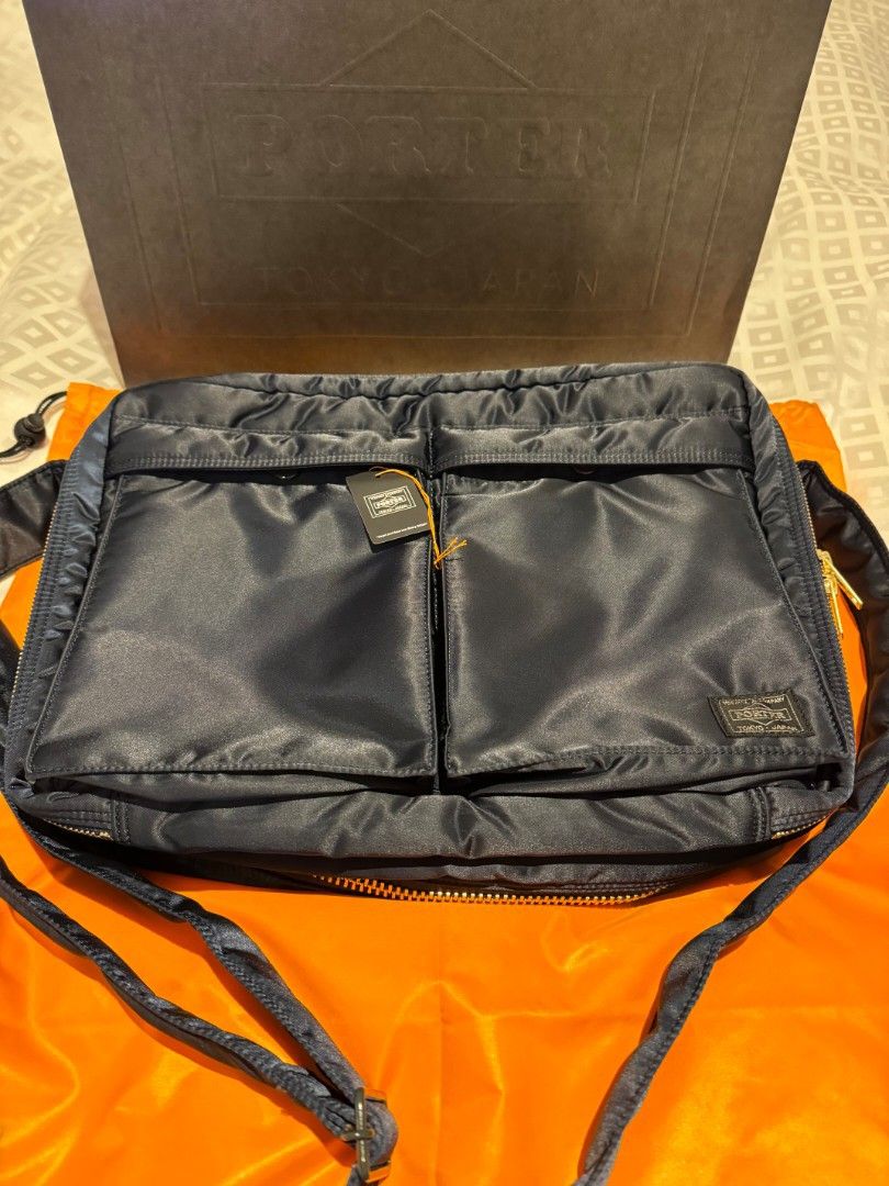 Porter Tanker Shoulder Bag Navy Blue, Men's Fashion, Bags, Sling Bags ...
