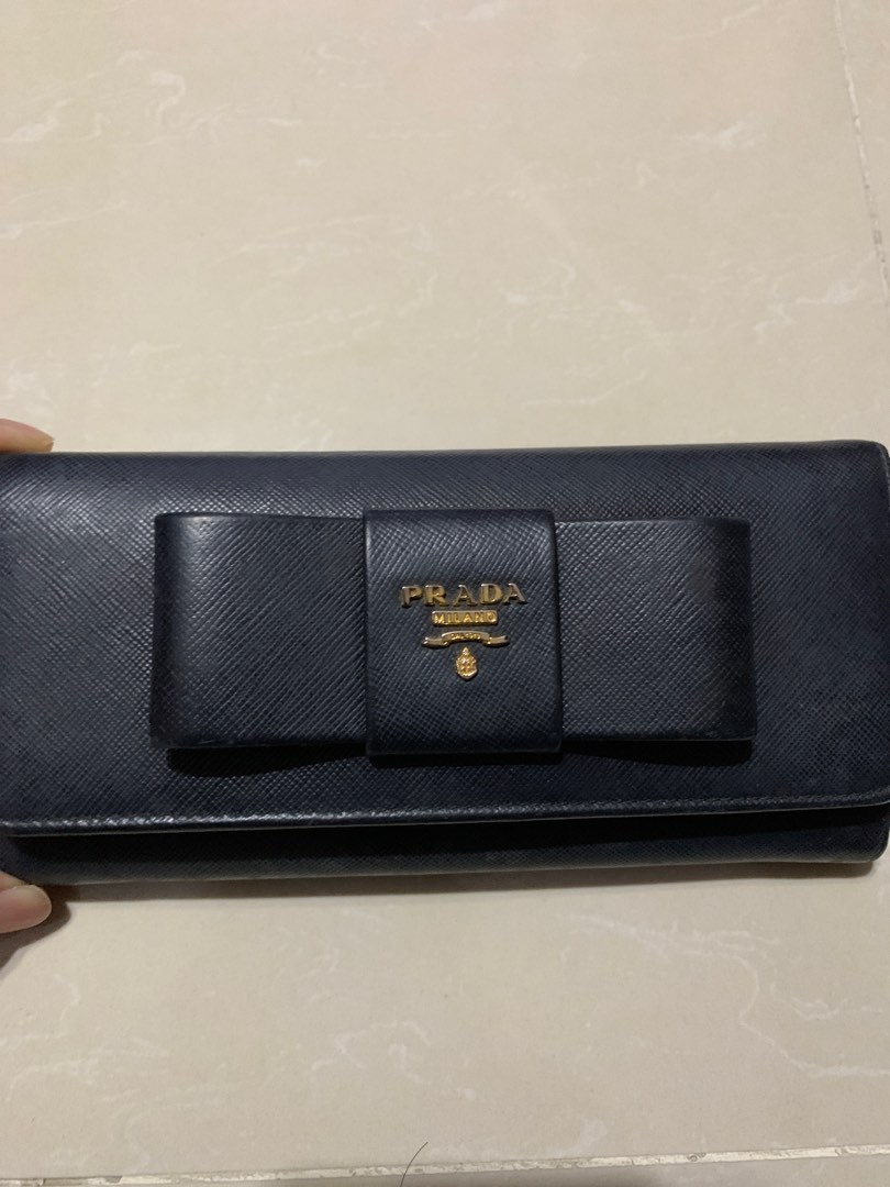 Prada Long Wallet, Women's Fashion, Bags & Wallets, Wallets & Card ...