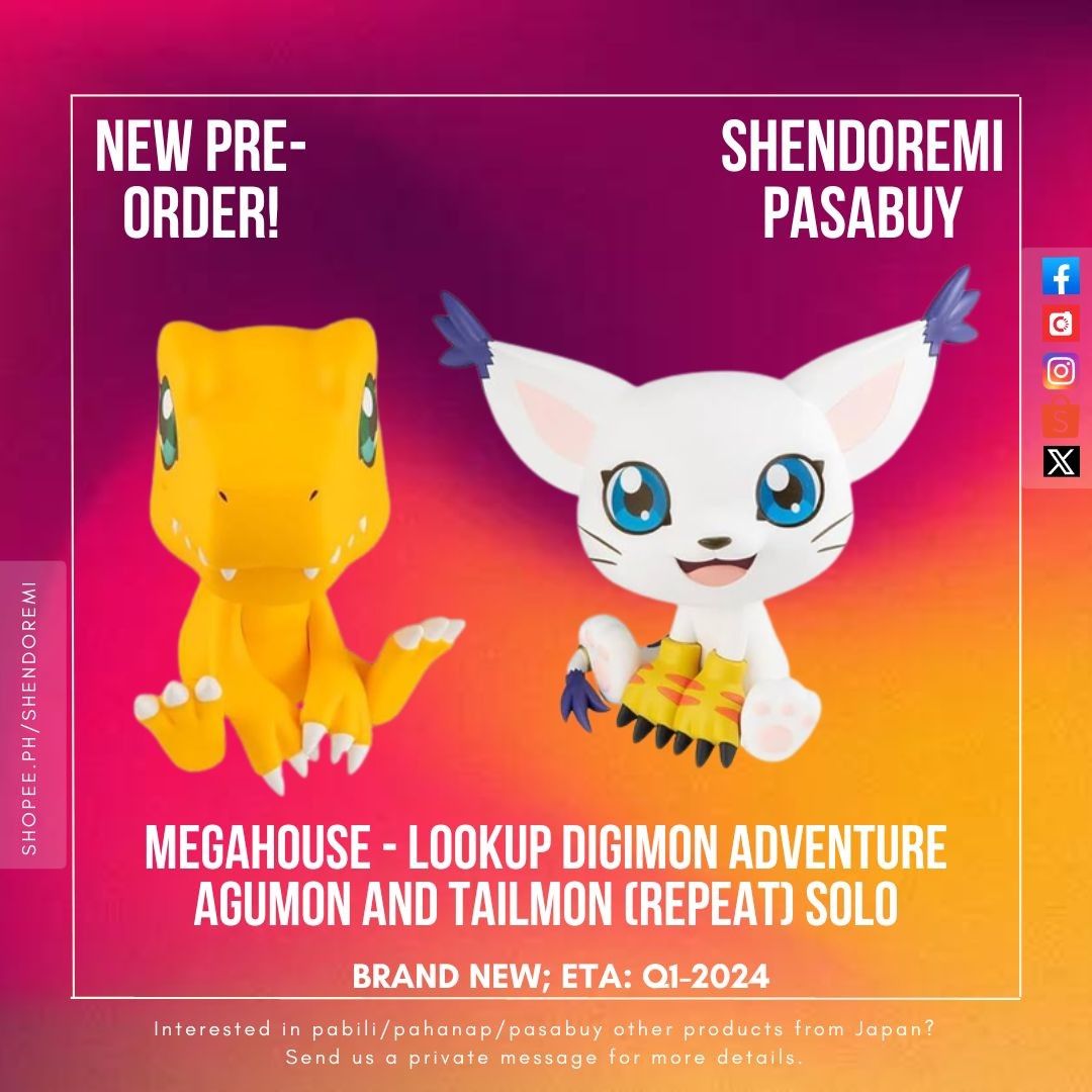 [PRE-ORDER] Megahouse - Lookup Digimon Adventure Agumon and Tailmon ...