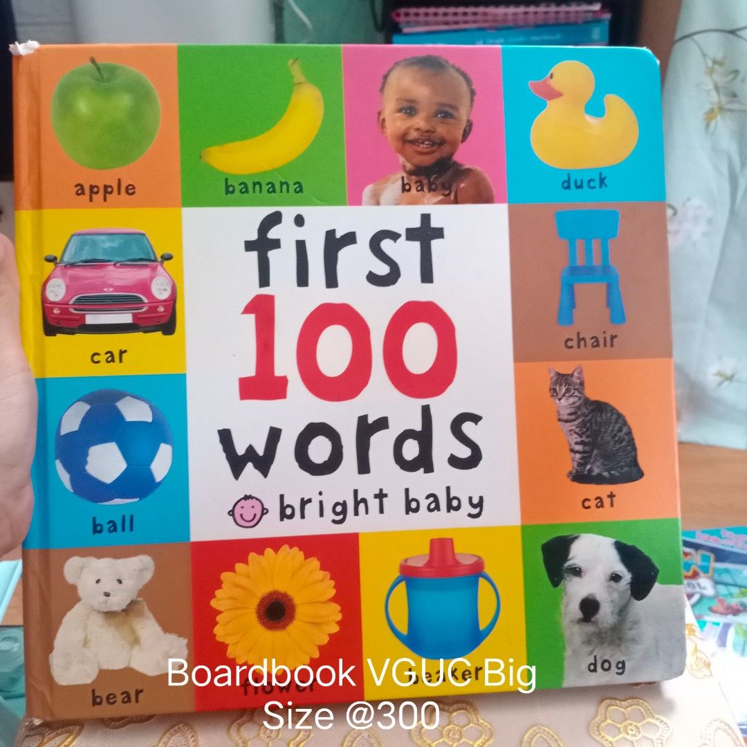 Priddy First 100 words Big Boardbook, Hobbies & Toys, Books & Magazines ...