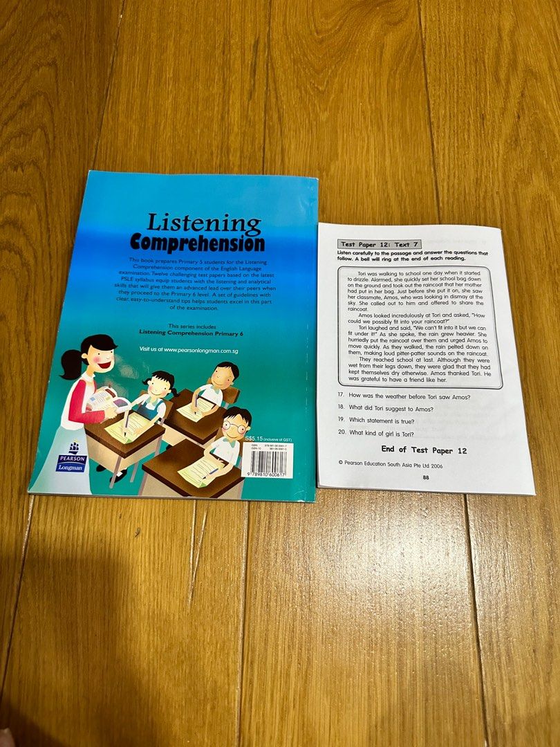Primary 5 English listening comprehension Pearson longman, Hobbies ...