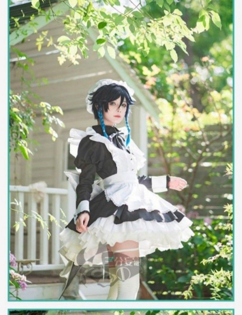 URGENT wts 1/3 delusion venti maid cosplay genshin impact, Hobbies ...