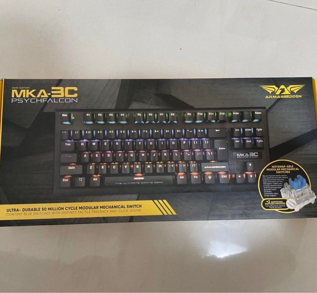MkA 3C psychfalcon Rainbow mechanical keyboard, Computers & Tech, Parts ...