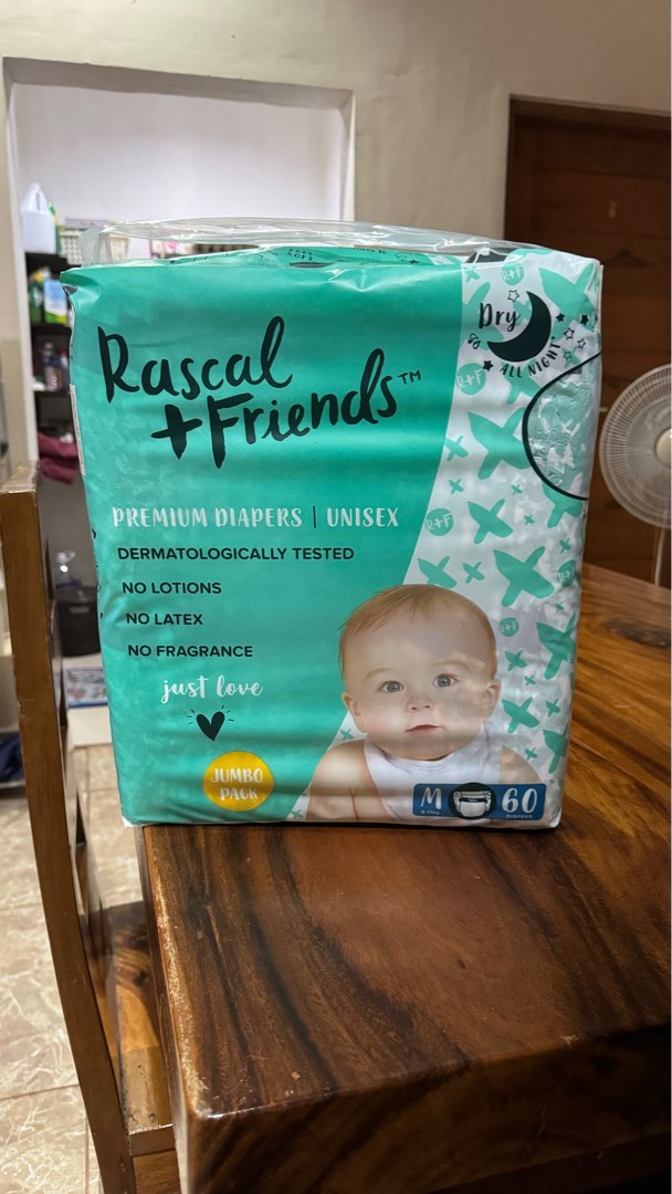 Rascal + Friends Tape Diaper Medium 60s, Babies & Kids, Bathing ...