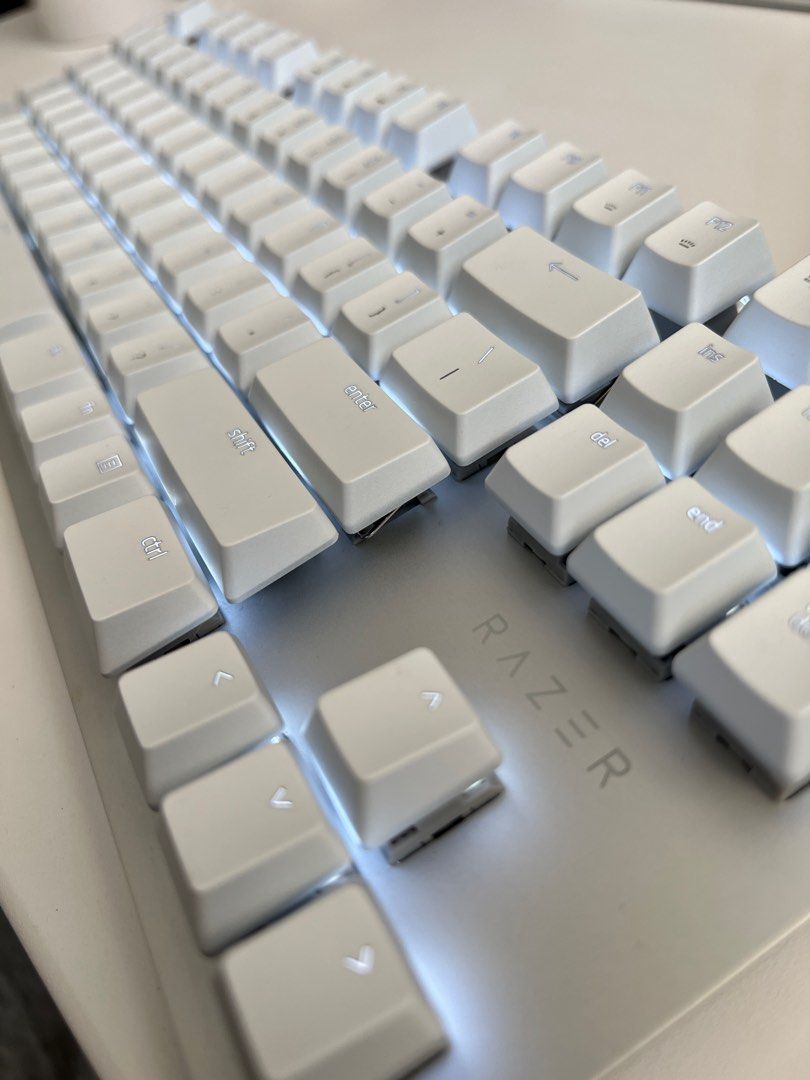 Razer BlackWidow Lite Mechanical Tenkeyless Keyboard - Mercury White ...