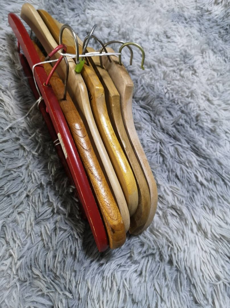Red & Light Brown Wooden Hanger, Furniture & Home Living, Home ...