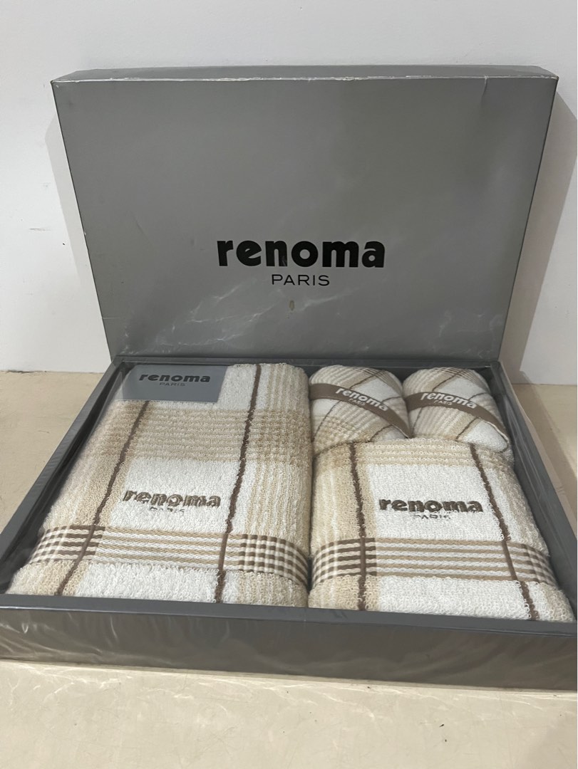 Renoma towel set, Furniture & Home Living, Bedding & Towels on Carousell