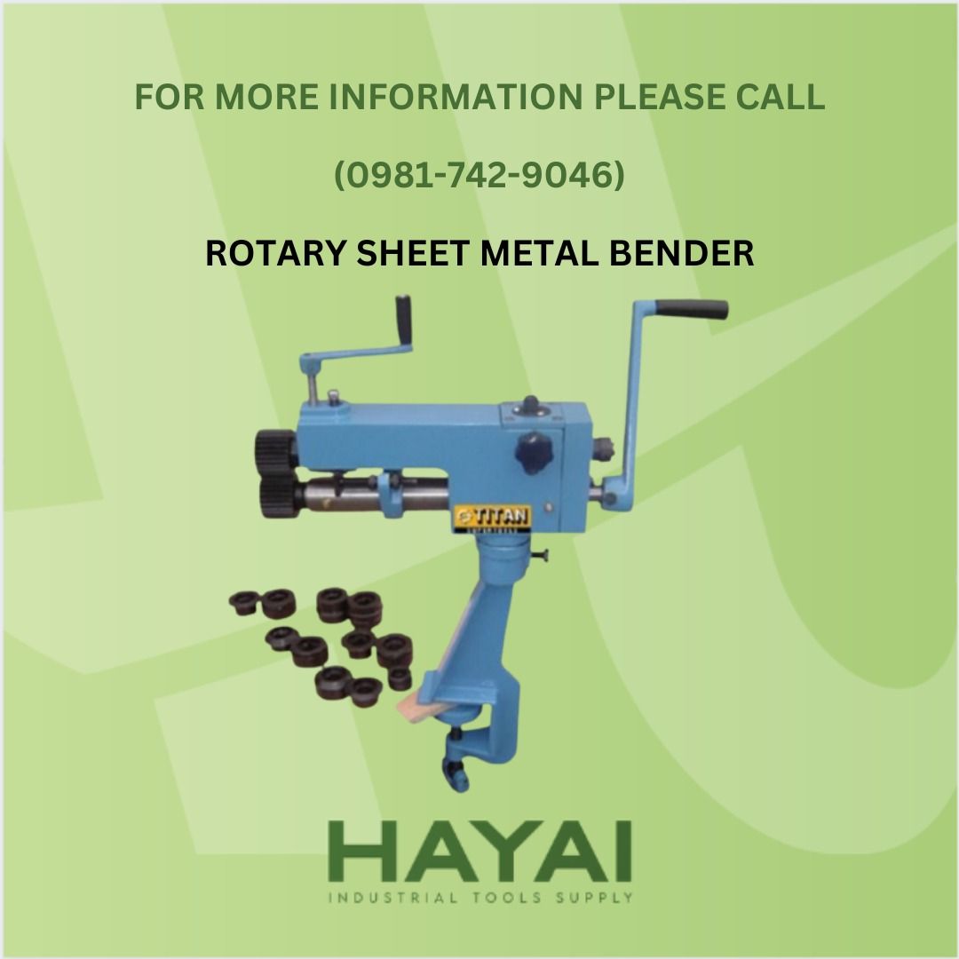 ROTARY SHEET METAL BENDER, Commercial & Industrial, Construction Tools ...