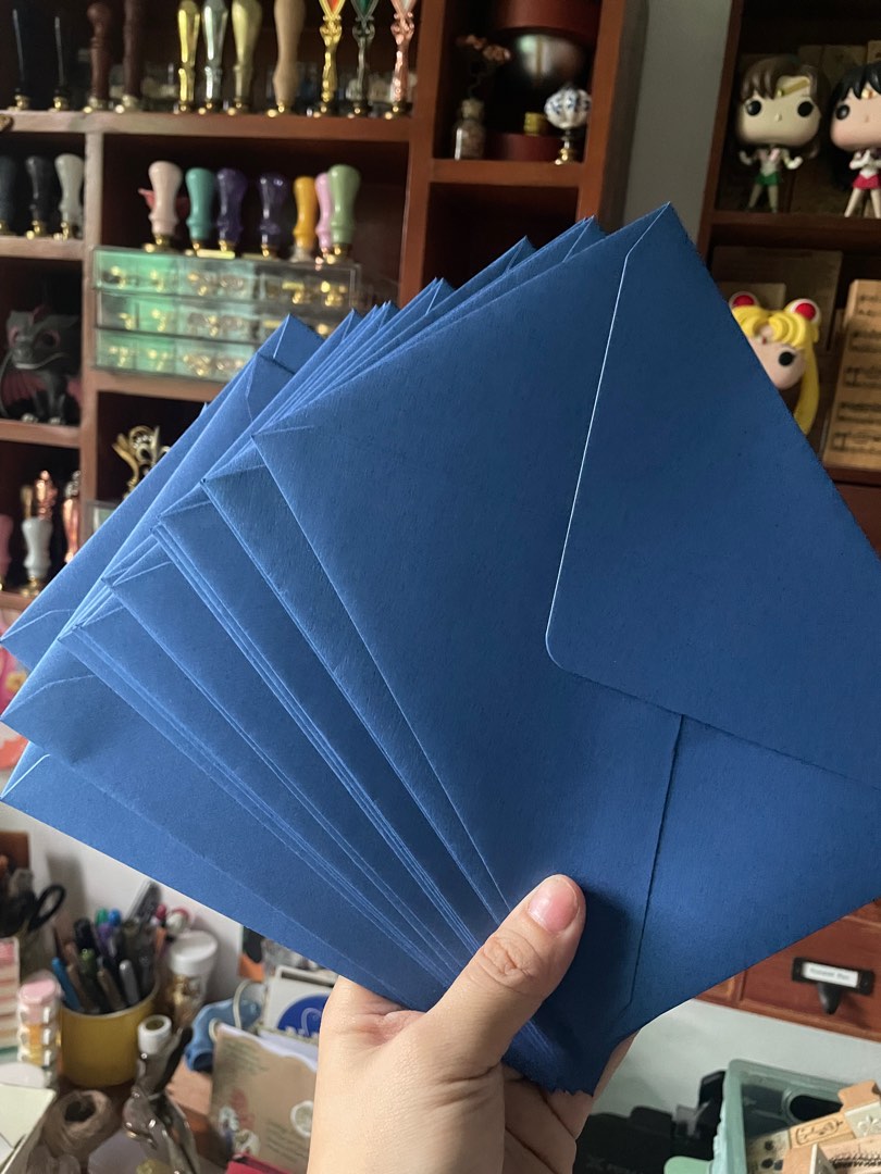 Royal Blue (metallic) 5R Wedding Invitation Envelopes, Hobbies & Toys ...