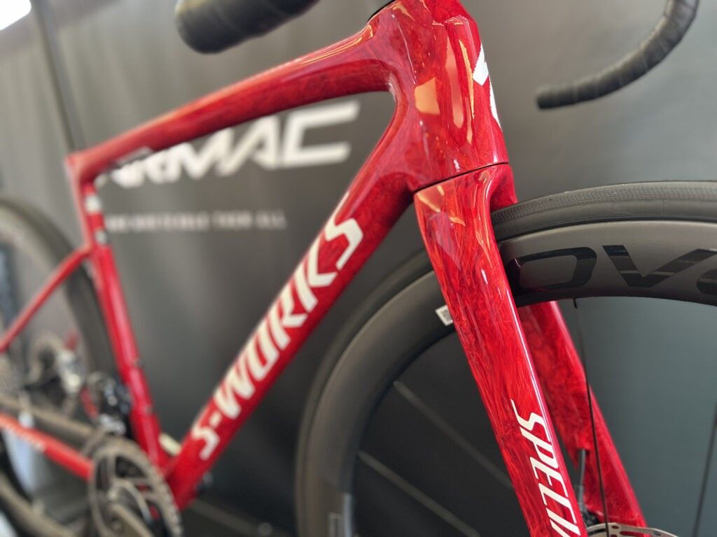 S Works sl8 tarmac sky red size 49 (ready stock), Sports Equipment ...