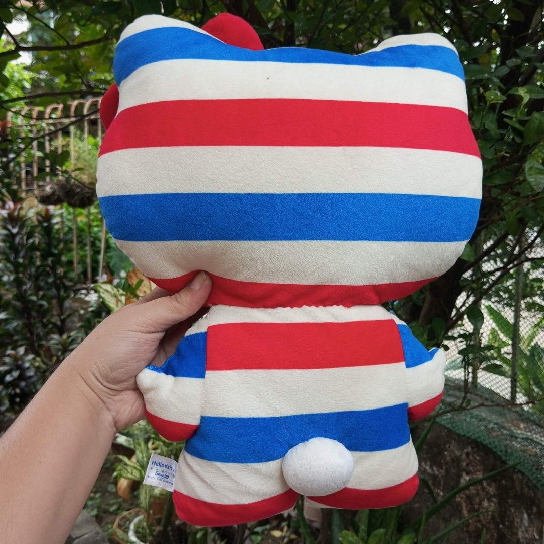 SANRIO Hello Kitty Cry Stripe Plush Doll, Hobbies & Toys, Toys & Games ...