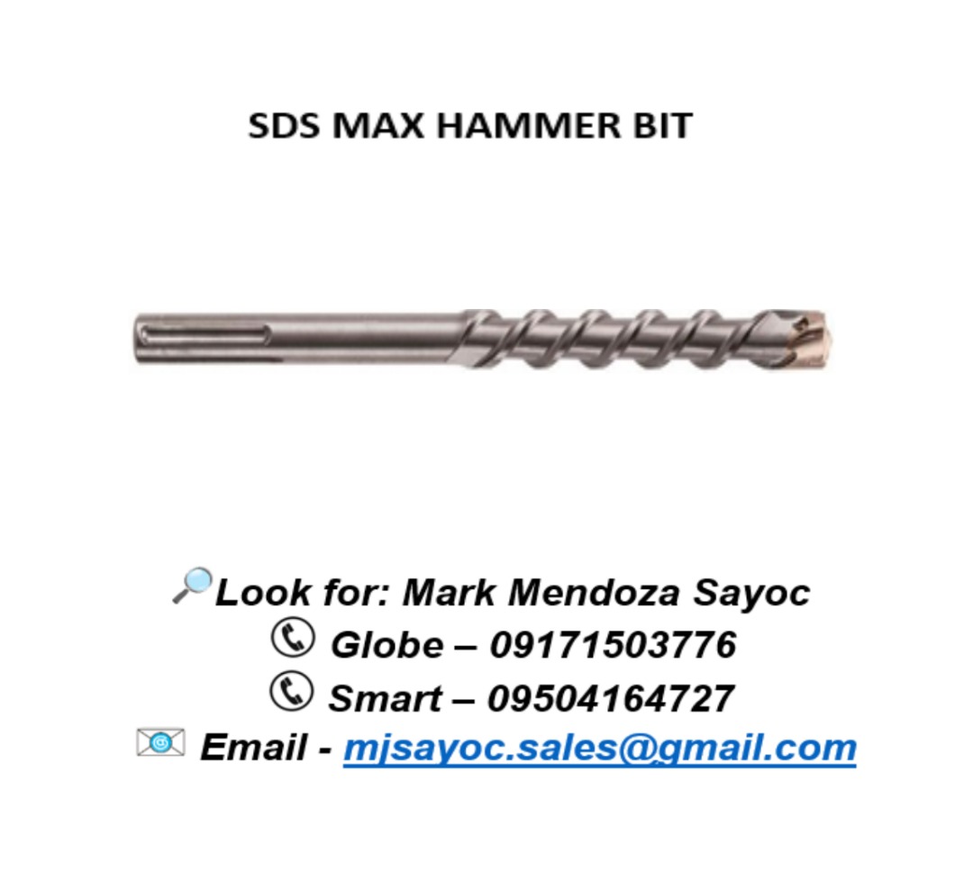 SDS MAX HAMMER BIT, Commercial & Industrial, Construction Tools ...