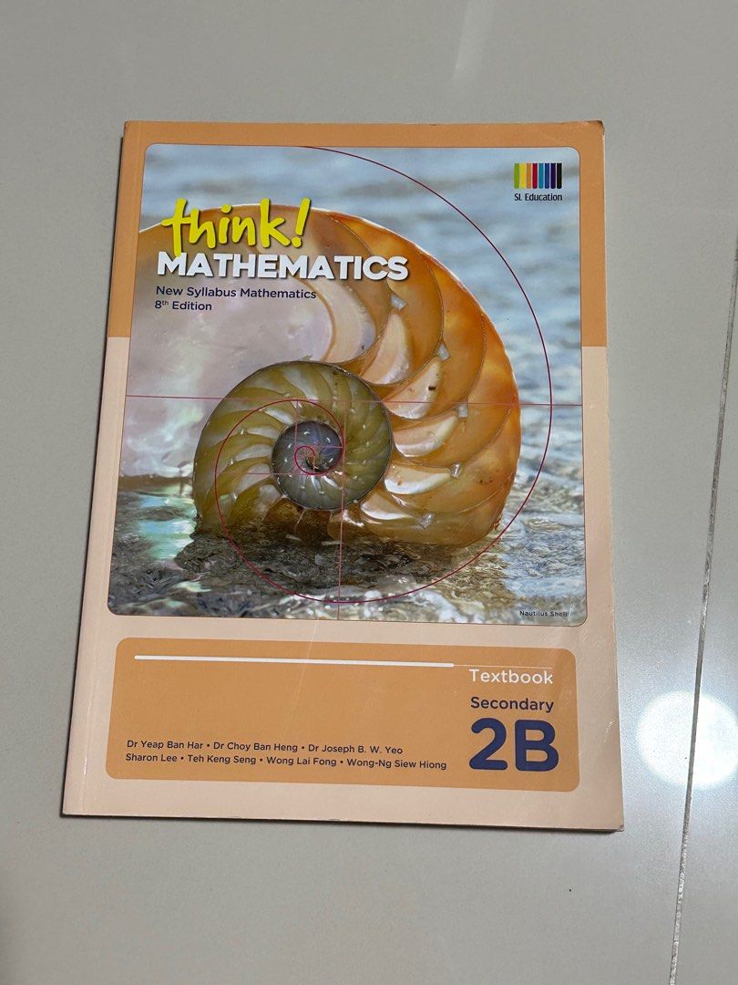 2A and 2B think! mathematics textbook, Hobbies & Toys, Books ...