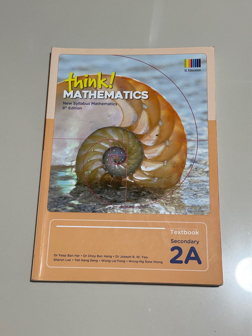 2A and 2B think! mathematics textbook, Hobbies & Toys, Books ...