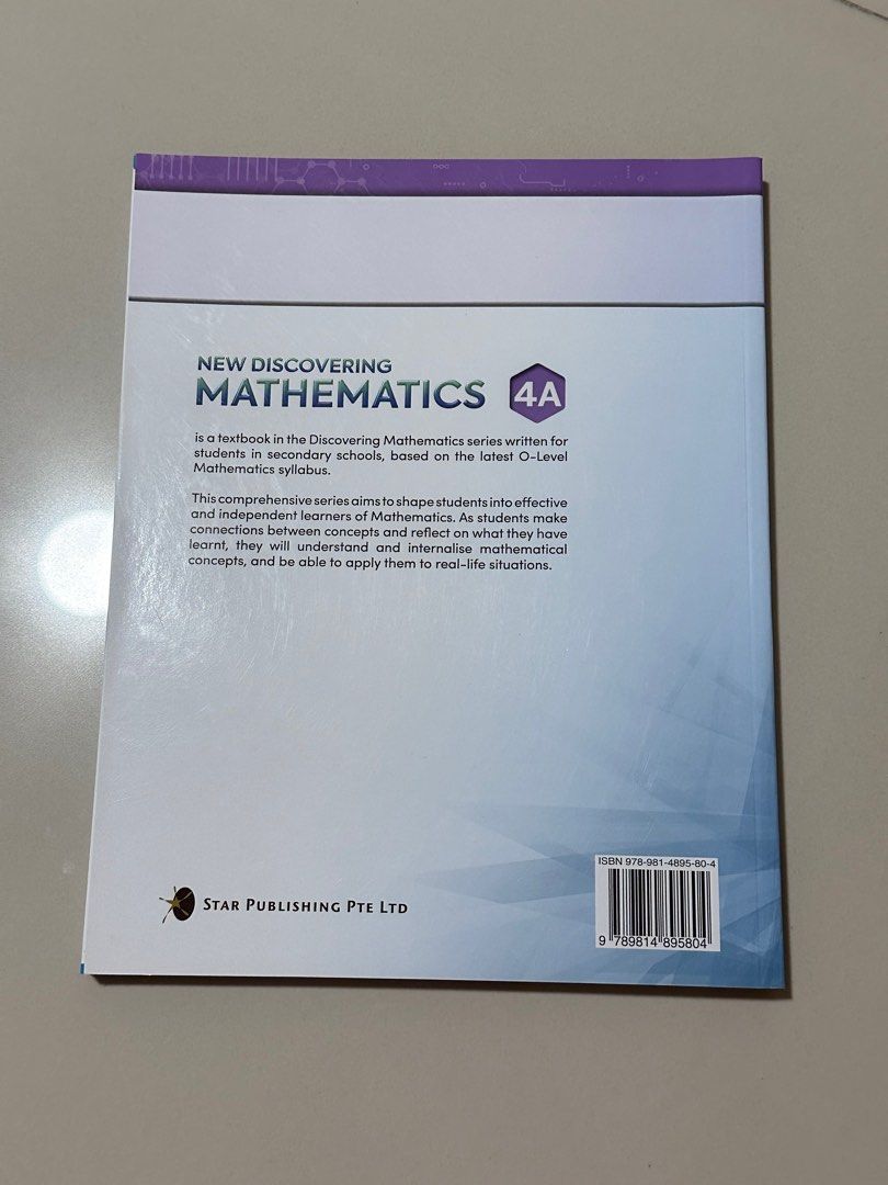 4A & 4B new discovering mathematics textbook, Hobbies & Toys, Books ...