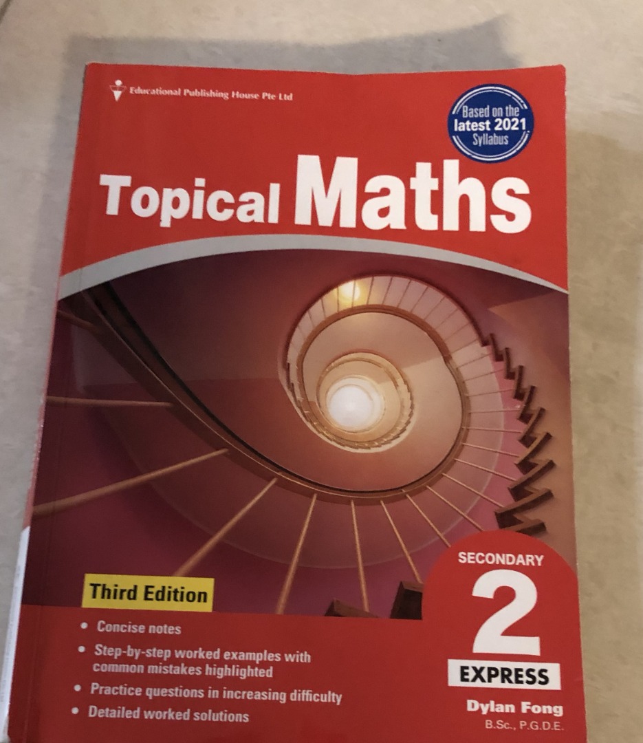 Sec 2 Express Topical Mathematics [Assessment Book], Hobbies & Toys ...