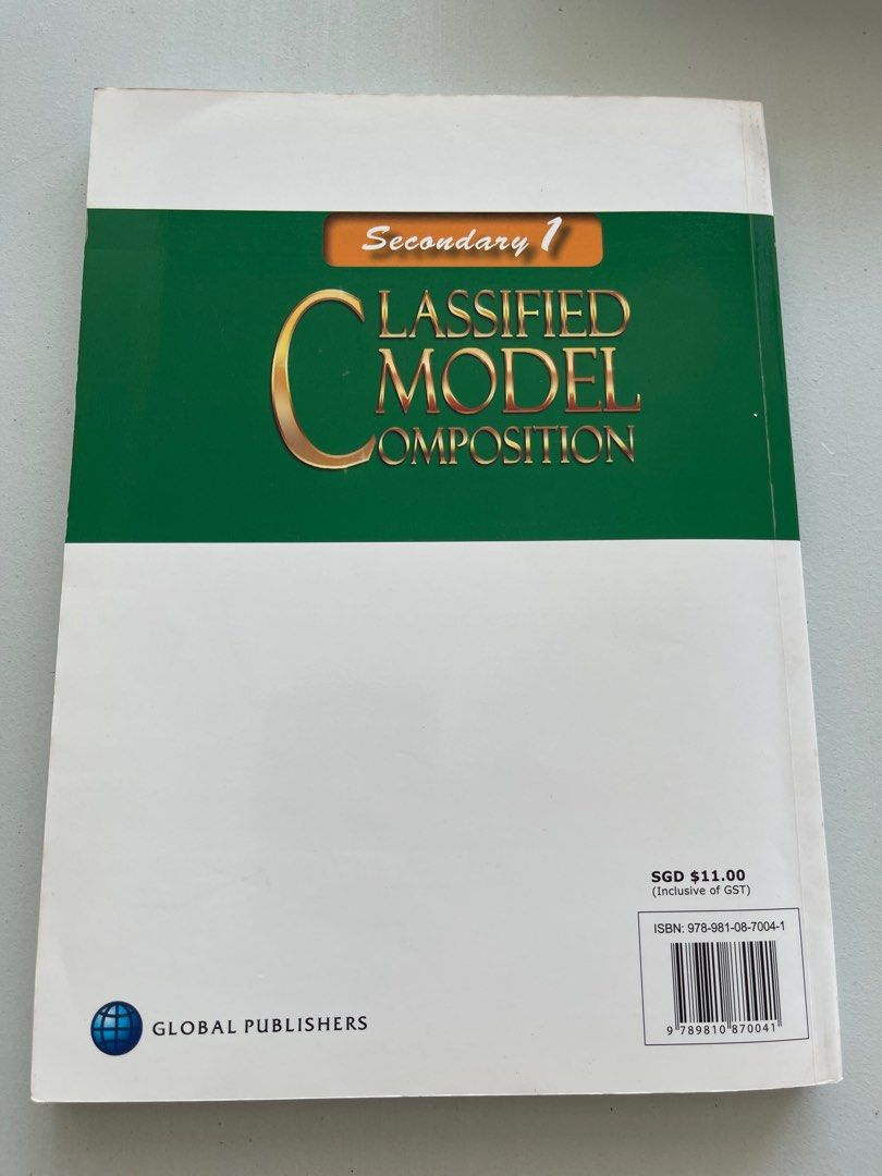 Secondary 1 Classified Model Composition, Hobbies & Toys, Books ...
