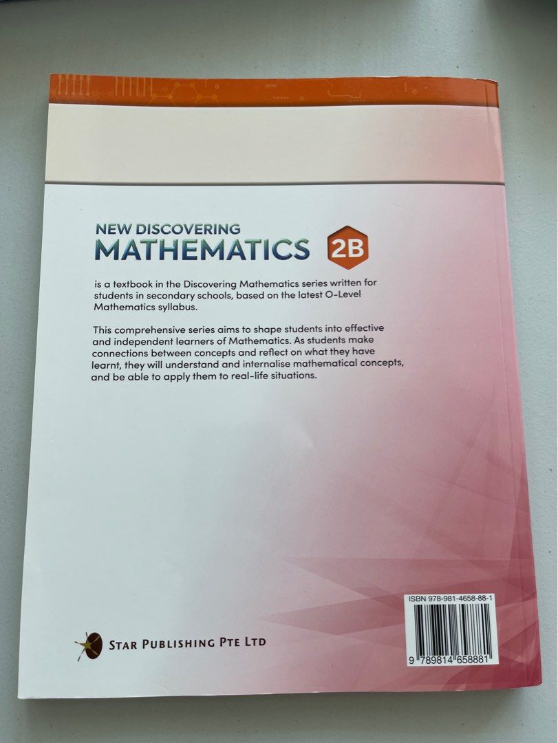 Secondary 2 Express Emath Textbook 2B ; New Discovering Mathematics ...