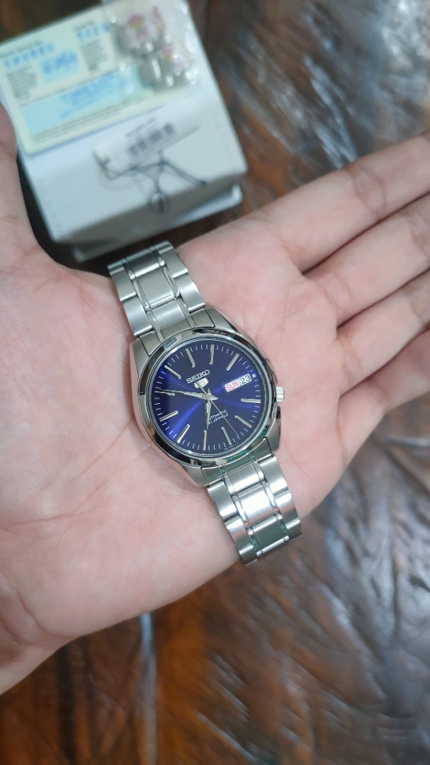 Seiko 5 SNKL43 White Dial Stainless Steel Automatic Men's Watch ...