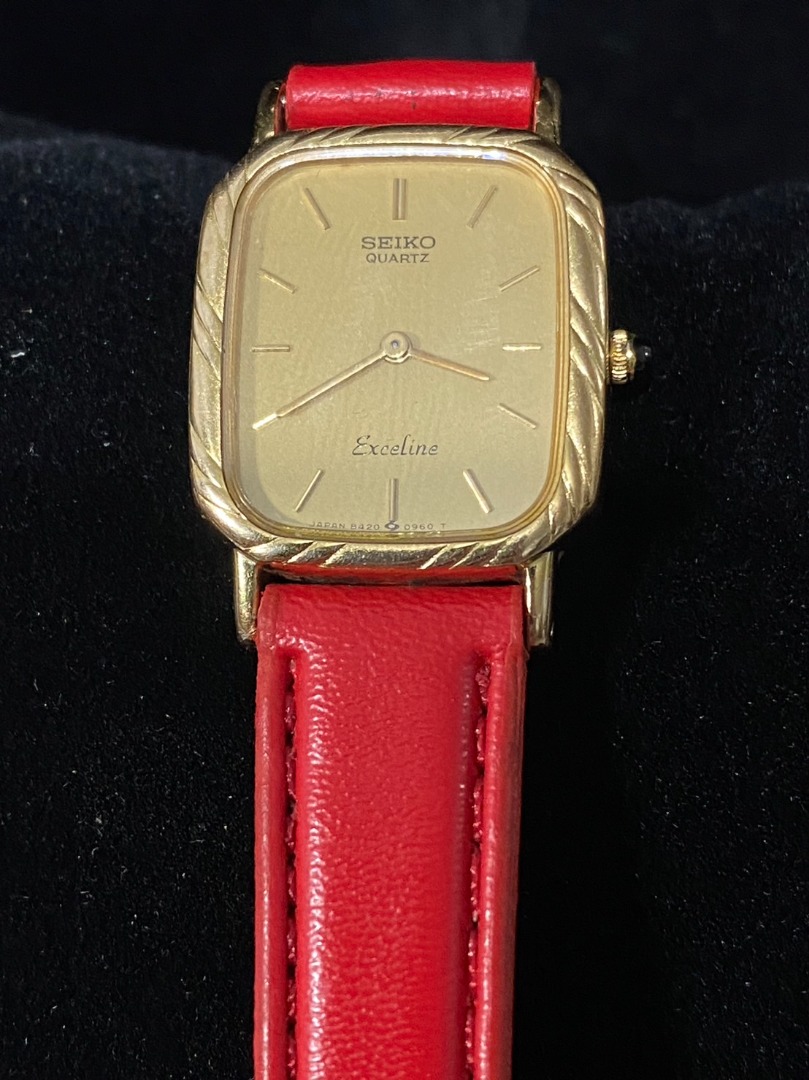 SEIKO 8420-6390(RO) Exceline系列 女用錶 近全新, 她的時尚, 手錶及配件, 手錶在旋轉拍賣