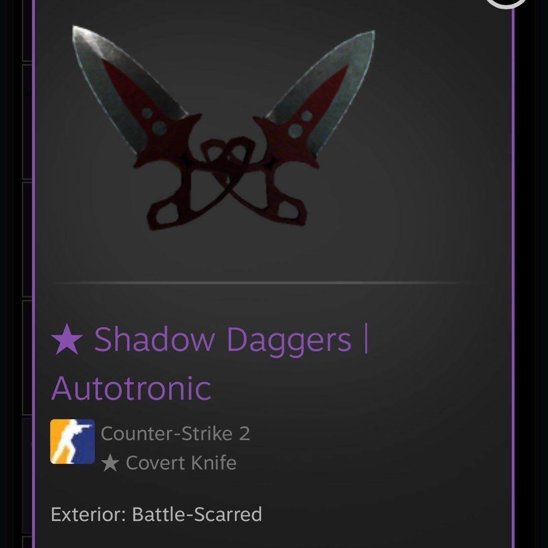Shadow Daggers Autotronic | Cs2 Csgo knife skin, Video Gaming, Gaming ... Shadow Daggers Autotronic | Cs2 Csgo knife skin, Video Gaming, Gaming ...