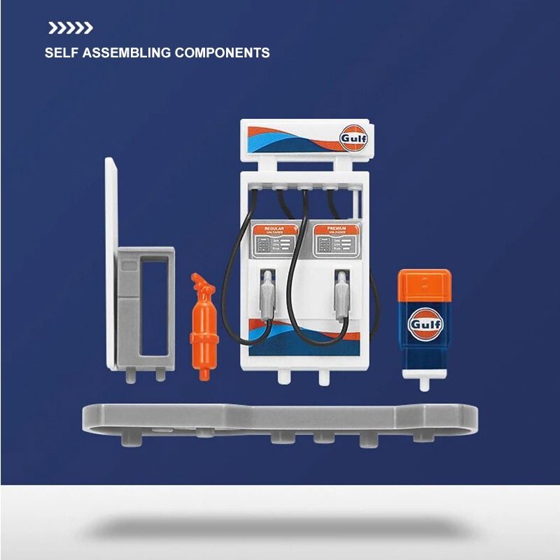 [SHELL Collection Series ] Gulf Oil Gas Station Self Assembly Kit ...