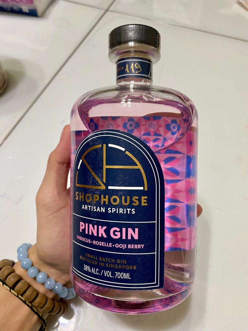 Shophouse Pink Gin, Food & Drinks, Alcoholic Beverages on Carousell