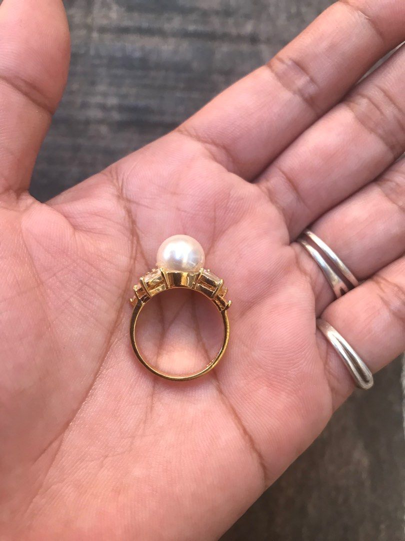 Signed 'Avon' Faux Pearl Ring, Women's Fashion, Jewelry & Organizers ...