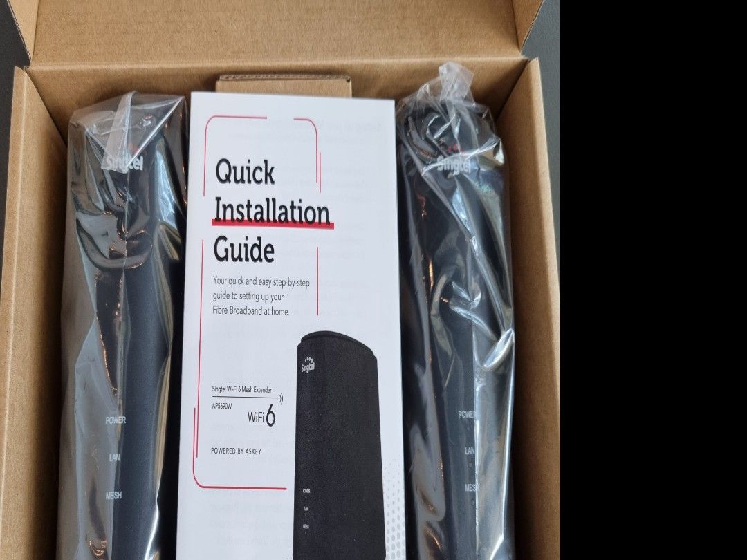 Singtel wifi 6 mesh extender dual pack, Computers & Tech, Parts ...