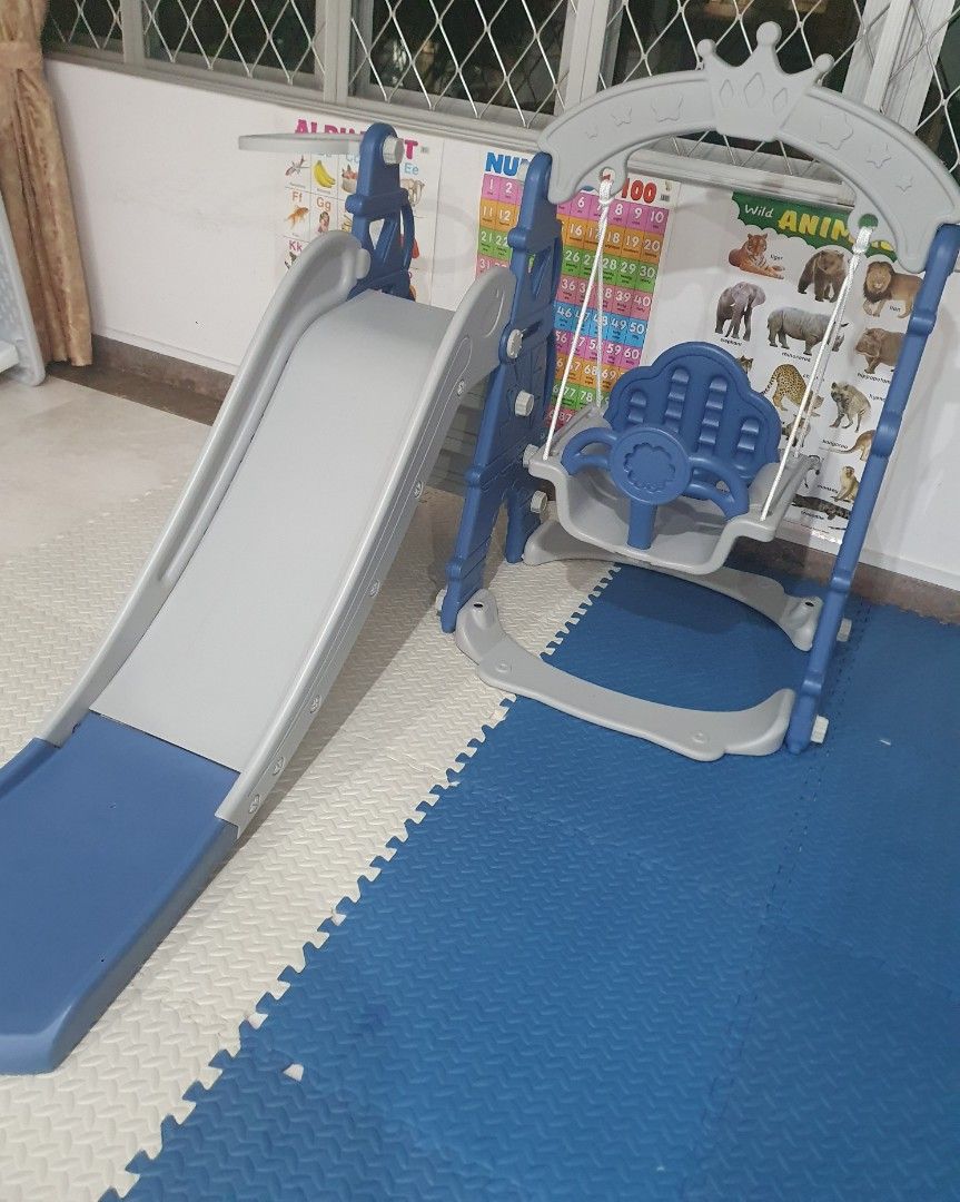 Slide and swing, Babies & Kids, Infant Playtime on Carousell