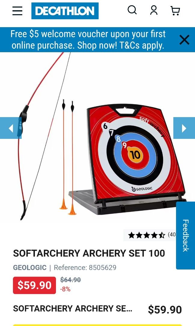 SOFTARCHERY ARCHERY SET 100, Sports Equipment, Other Sports Equipment ...