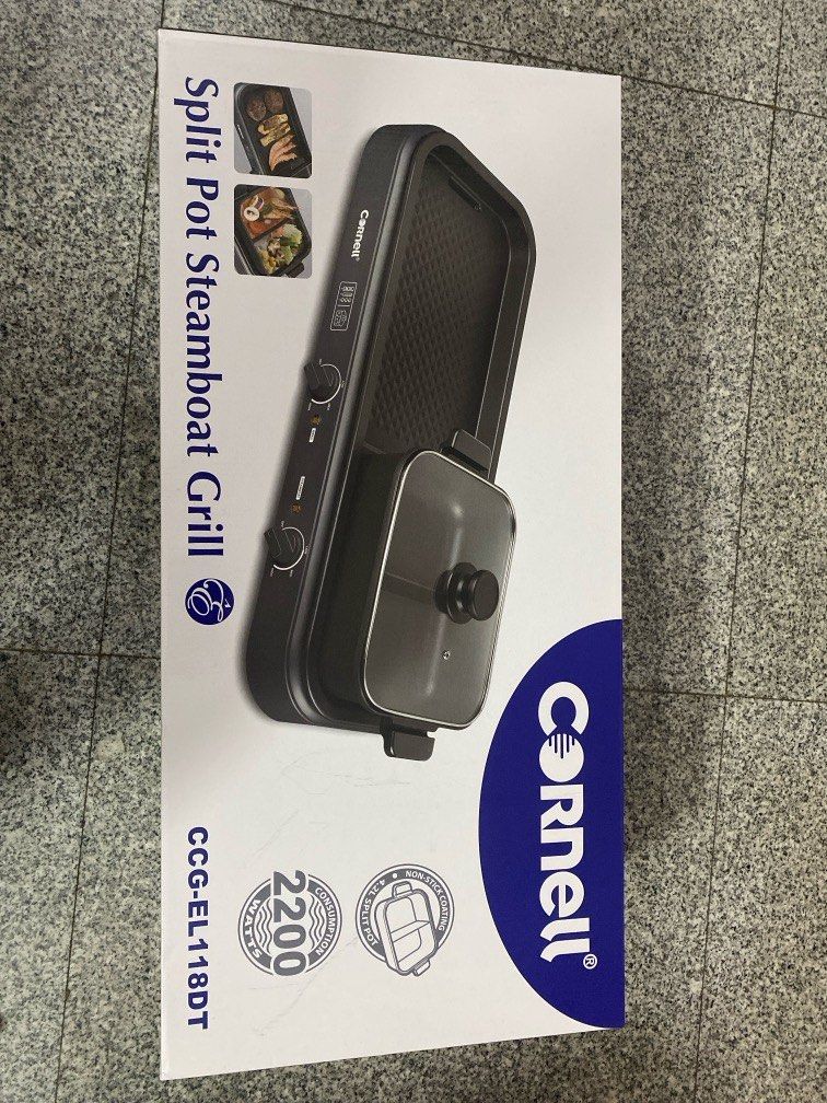 Split Pot Steamboat Grill, TV & Home Appliances, Kitchen Appliances ...