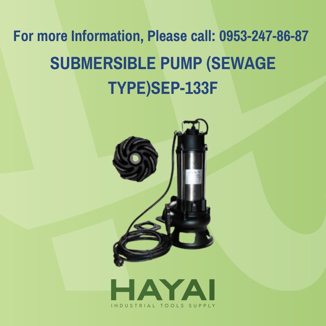 SUBMERSIBLE PUMP (SEWAGE TYPE)SEP-133F, Commercial & Industrial ...