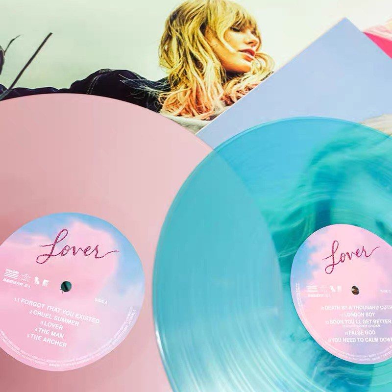 Taylor Swift - Lover (Pink Blue Vinyl) (Chinese Pressing), Hobbies ...