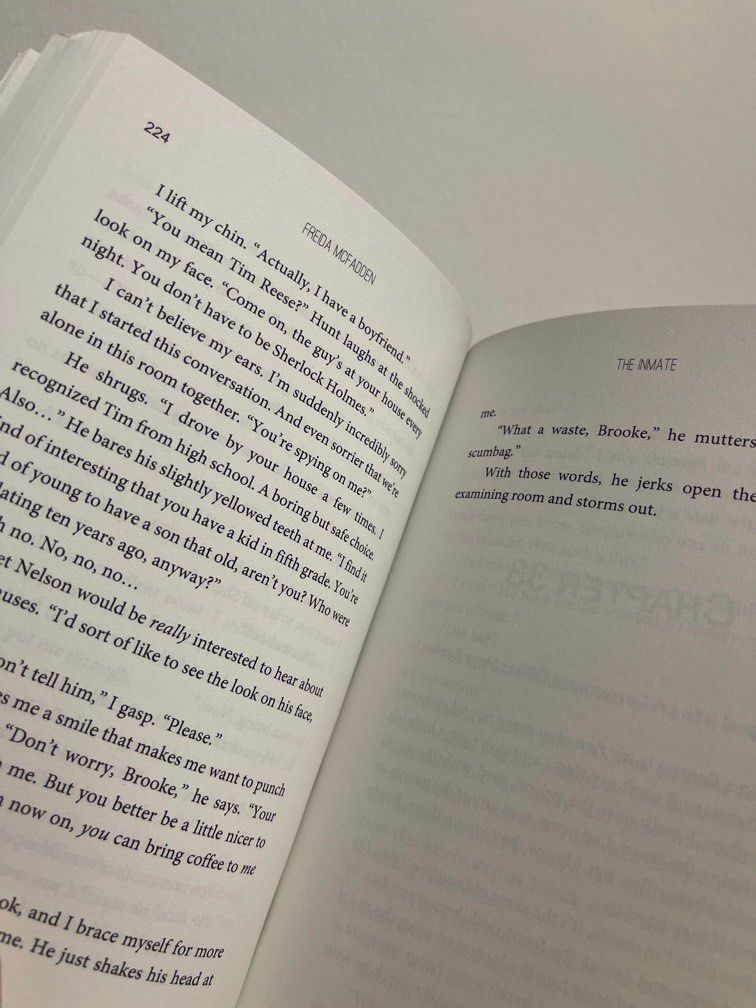 The Inmate by Freida McFadden, Hobbies & Toys, Books & Magazines ...