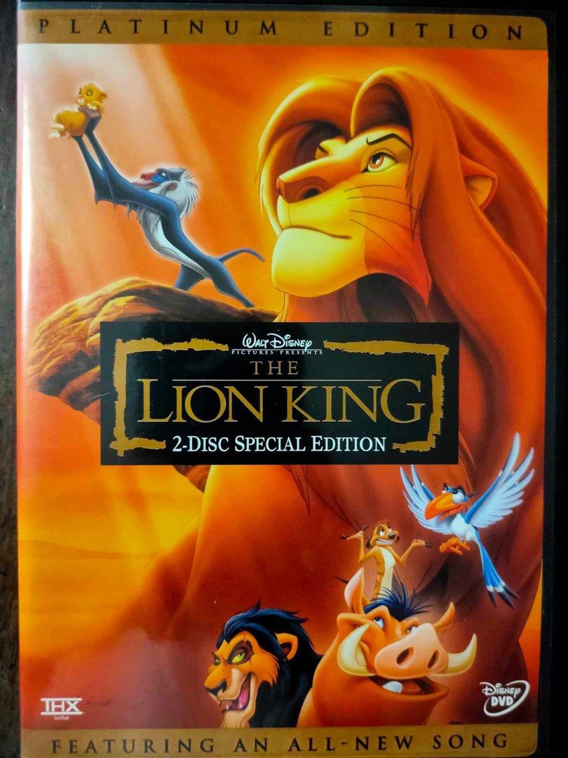 THE LION KING 2-DISC SPECIAL EDITION (DVD), Hobbies & Toys, Music & Media, CDs & DVDs on Carousell
