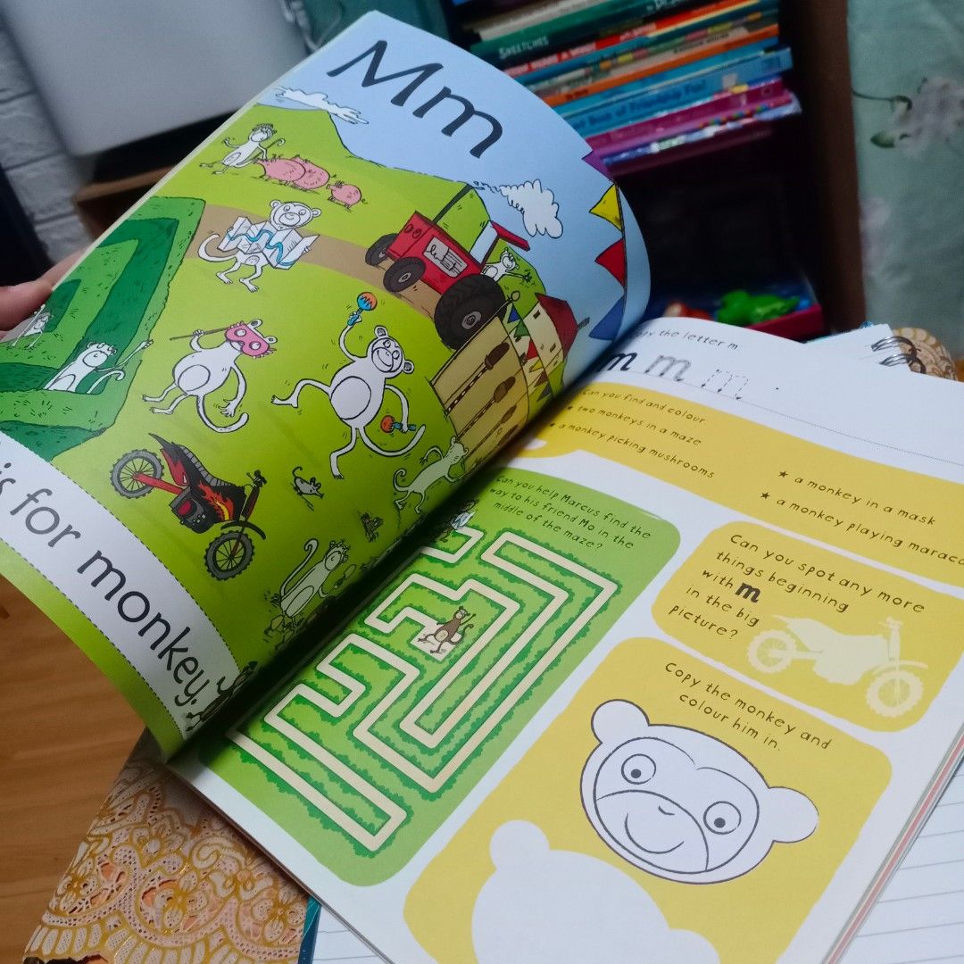 The Usborne Animal Alphabet Activity book, Hobbies & Toys, Books ...