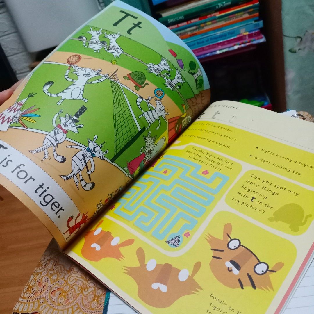 The Usborne Animal Alphabet Activity book, Hobbies & Toys, Books ...
