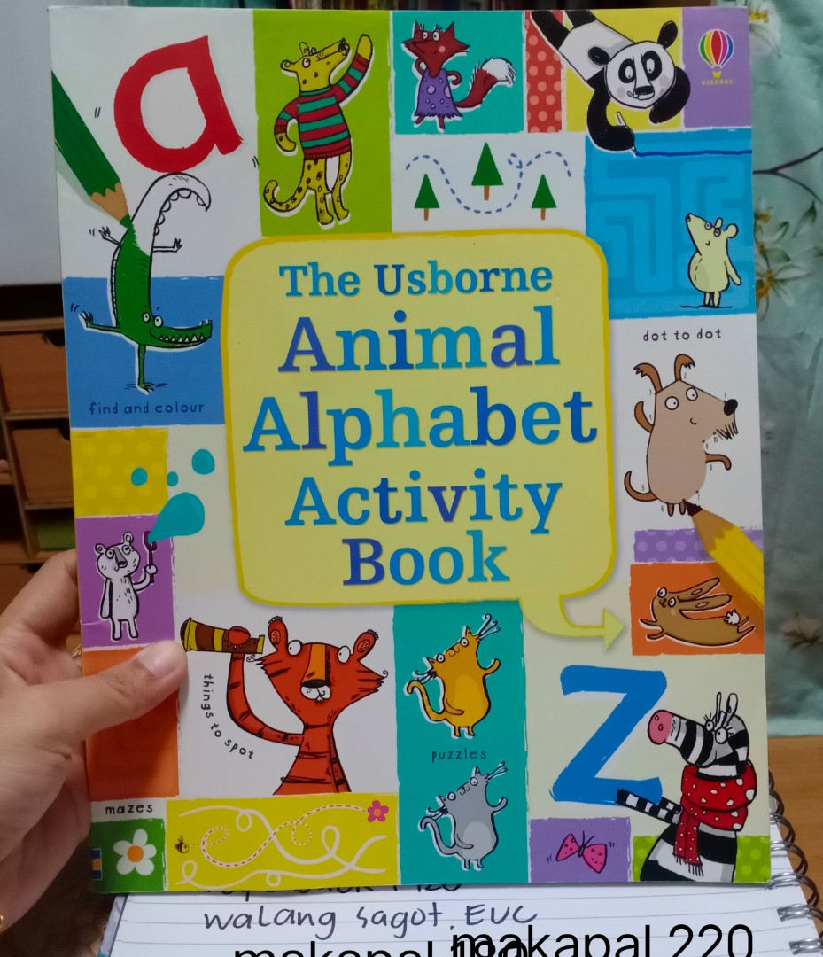 The Usborne Animal Alphabet Activity book, Hobbies & Toys, Books ...