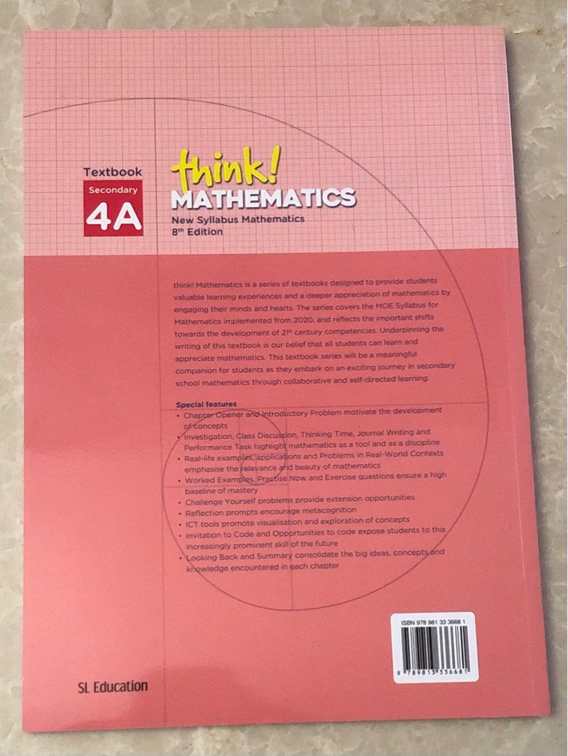 Think mathematics 4A, Hobbies & Toys, Books & Magazines, Textbooks on ...