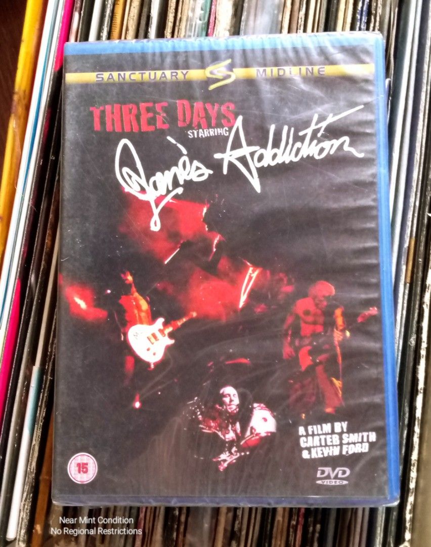 Three Days Starring Jane's Addiction DVD Original DVDs Concert DVDs ...